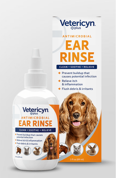 Vetericyn Plus® Antimicrobial Ear Rinse (3oz) – Gaia Pets