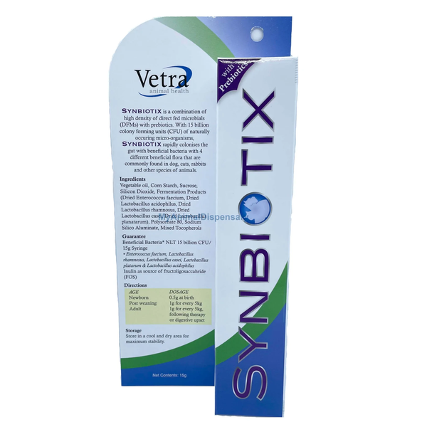 Vetra Synbiotix Pet Probiotic (15g/30g) – Gaia Pets