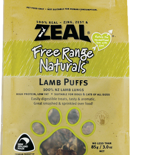 Zeal Lamb Puffs Treat (125g/pack) – Gaia Pets